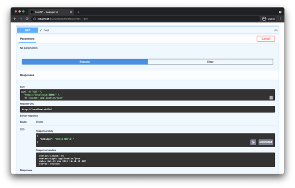 Simple Serverless FastAPI with AWS Lambda